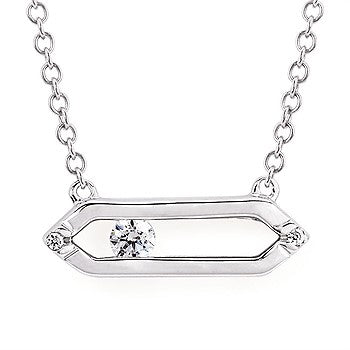 Sliding Diamond Bar in 14k white gold – Desjardins Jewelers
